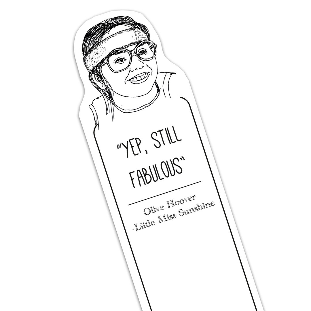 Olive - Little Miss Sunshine - Funny Bookmark - Etsy UK