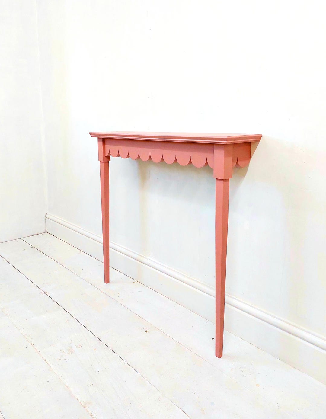 Scalloped Console Tables Ready to Be Painted in Your Colour of Choice ...