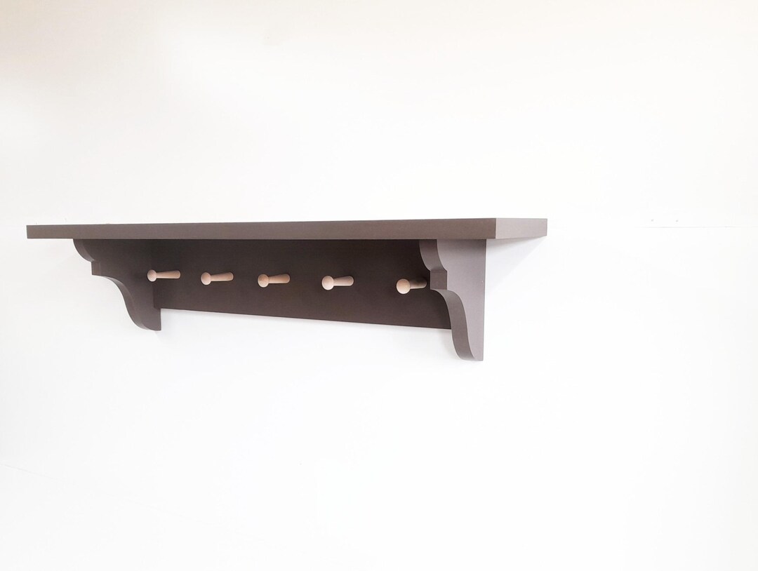 Georgian Style Peg Rail Shelf Handmade in Large Bespoke Lengths up to ...