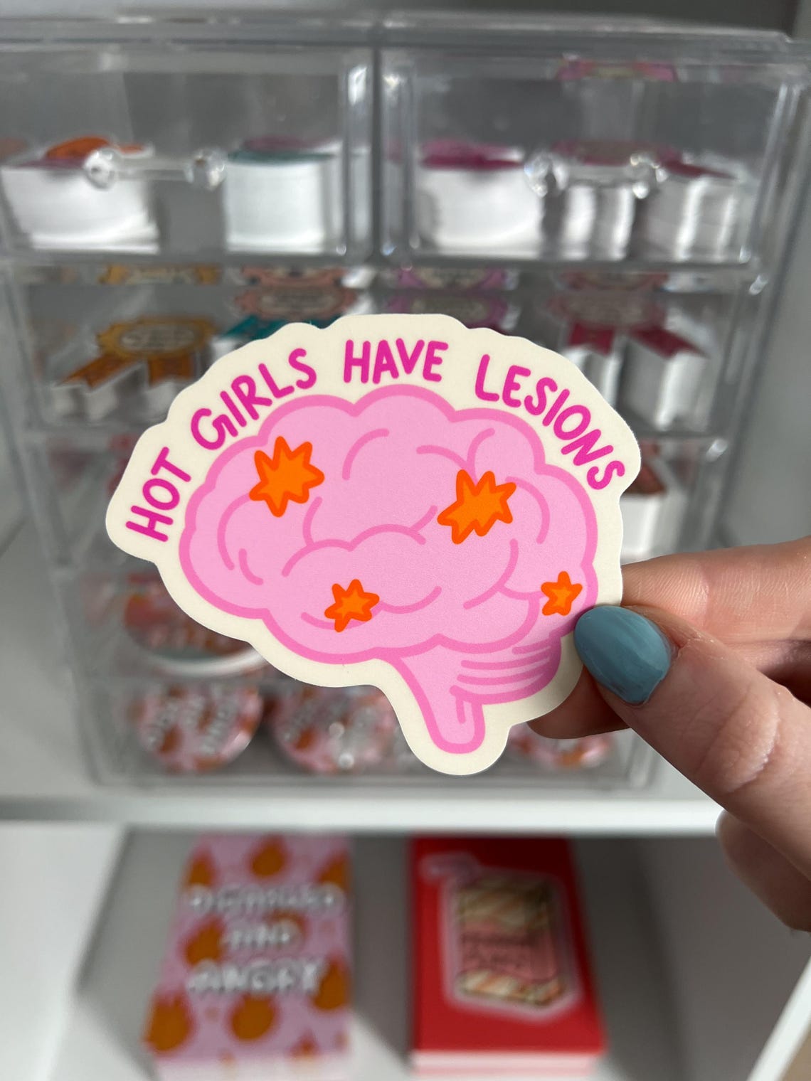 Hot Girls Have Lesions Vinyl Sticker | Multiple Sclerosis (MS ...