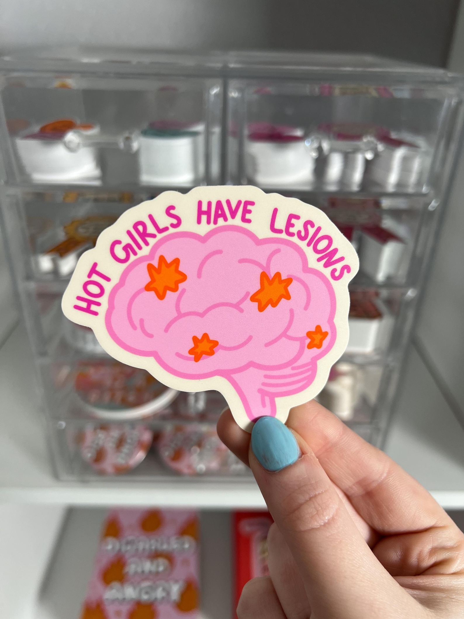 Hot Girls Have Lesions Vinyl Sticker | Multiple Sclerosis (MS ...