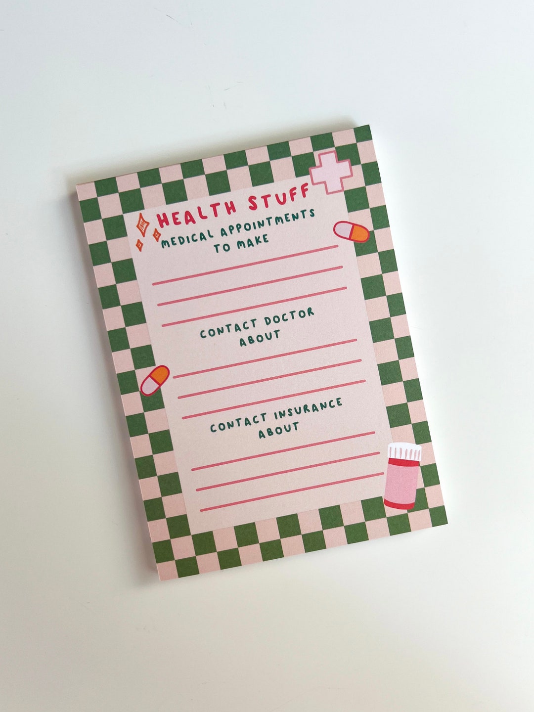 Health Stuff to Do List Medical Planner Tracker, Health Planner ...