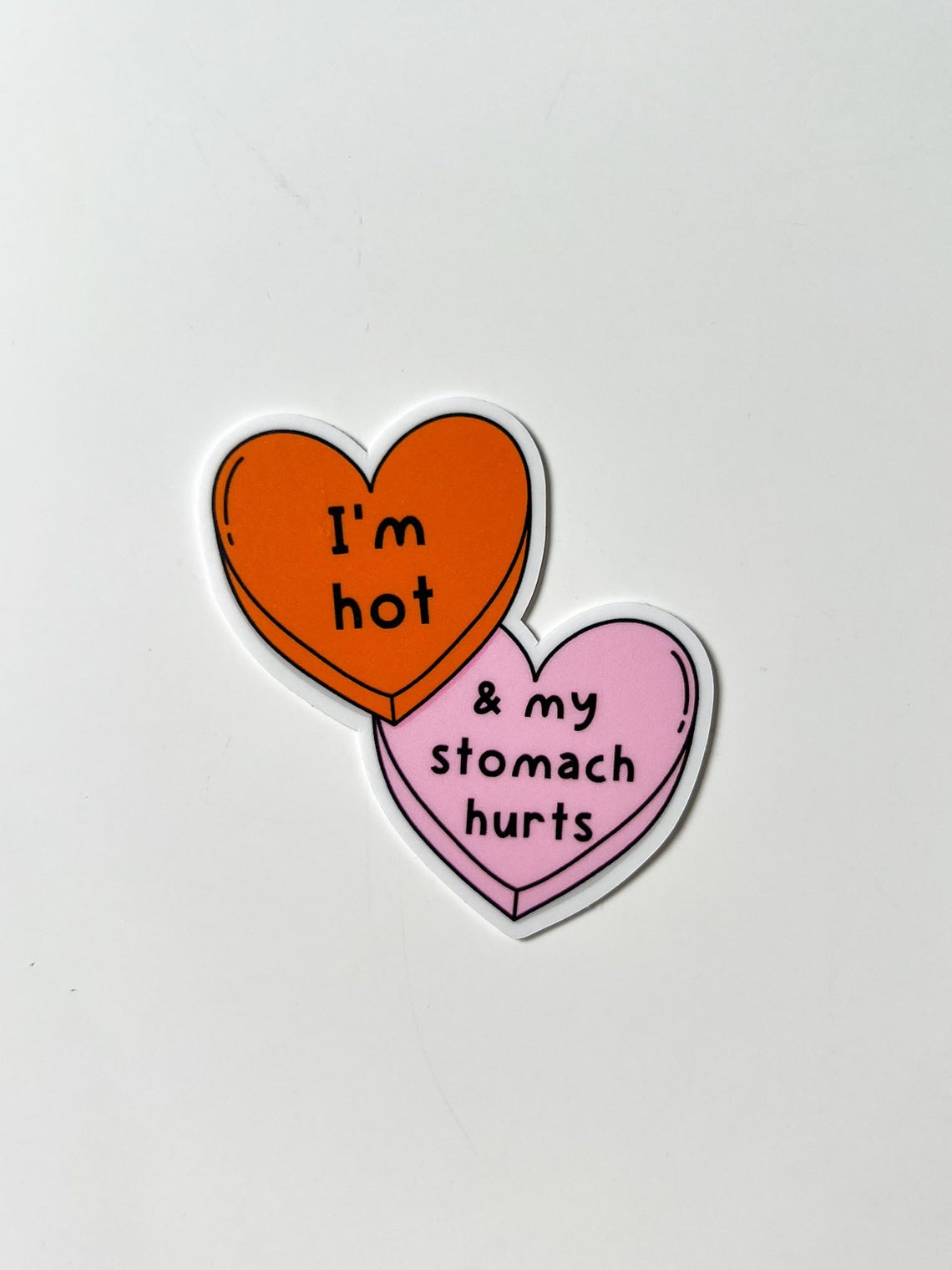 I'm Hot & My Stomach Hurts Vinyl Sticker | IBS Sticker, Crohn's Sticker ...