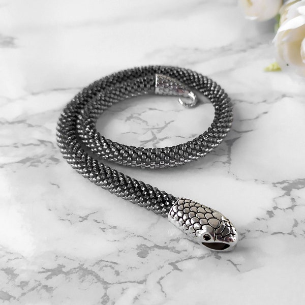 Snake Necklace - Etsy