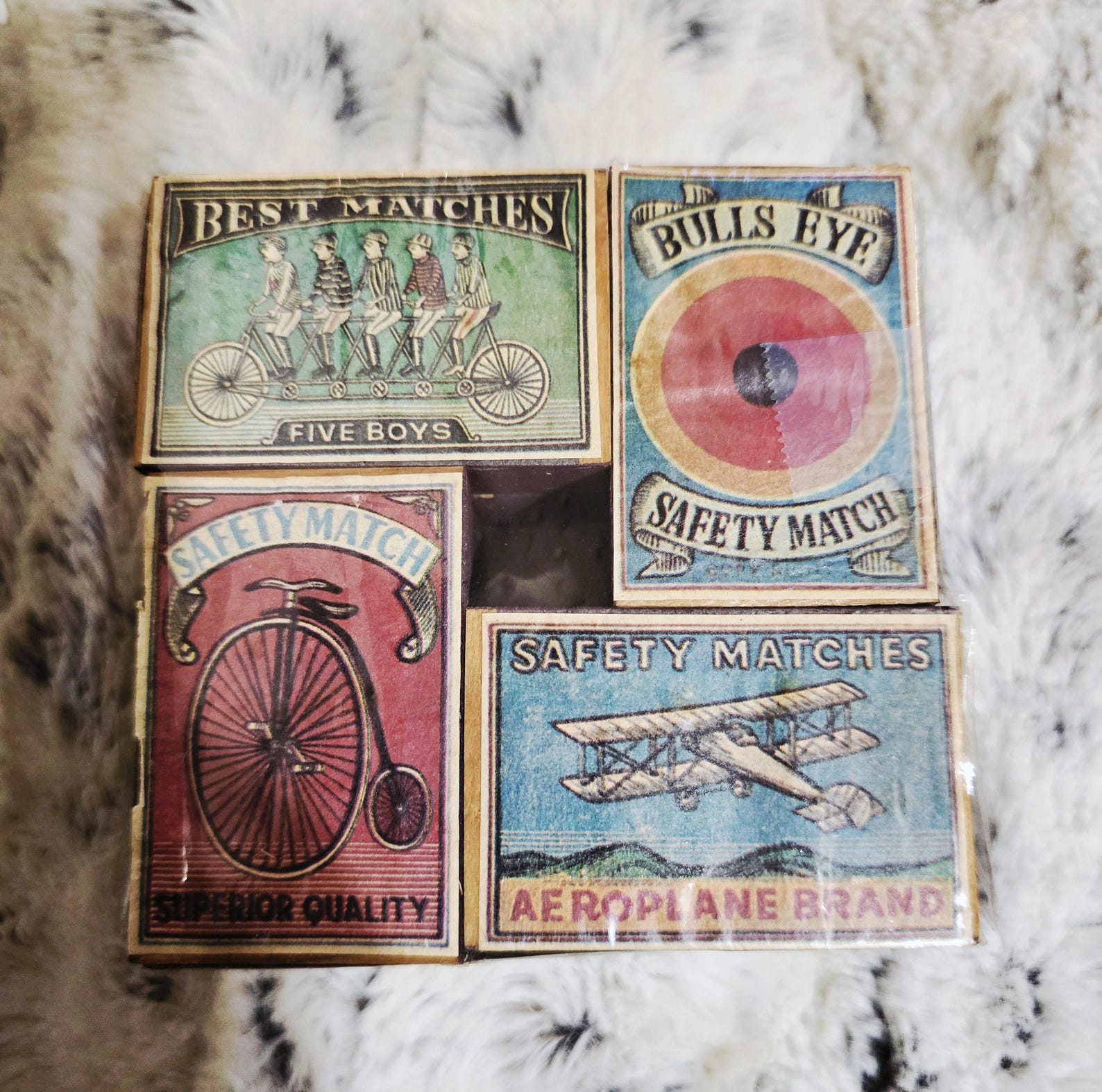 Vintage Matchboxes With Matches VINTAGE NOS 8-matchbox ~unopened~ MADE ...