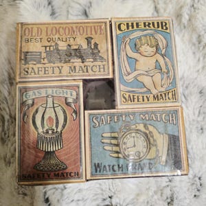 Vintage Matchboxes With Matches VINTAGE NOS 8-matchbox ~unopened~ MADE ...
