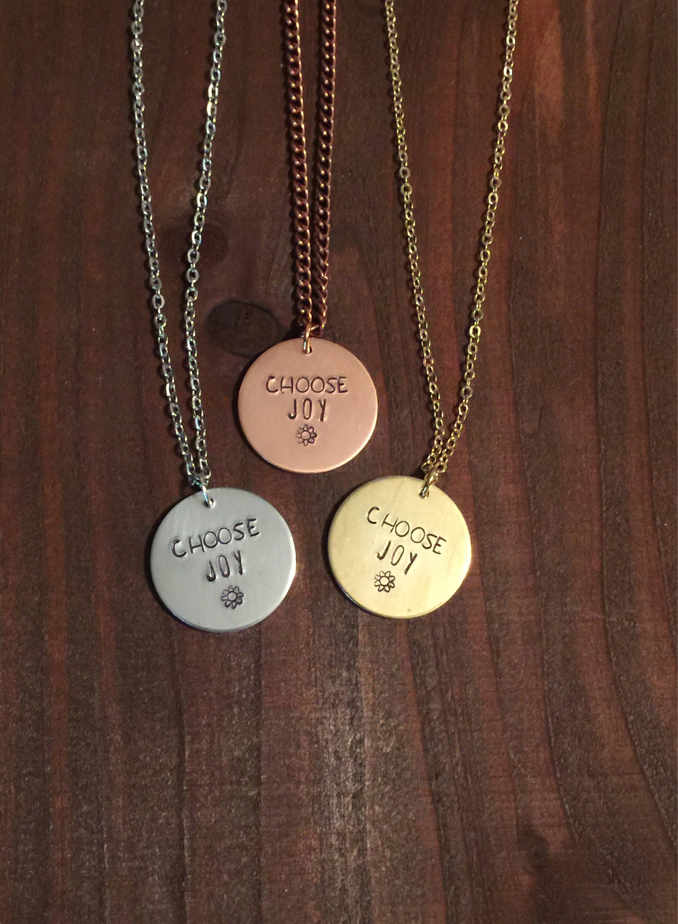 Choose Joy Necklace Choose Joy Jewelry Inspiration Jewelry | Etsy