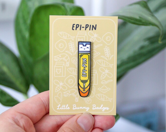 Epipen Epinephrine Adrenaline Epi-pin Enamel Pin Allergies Anaphylaxis - Etsy