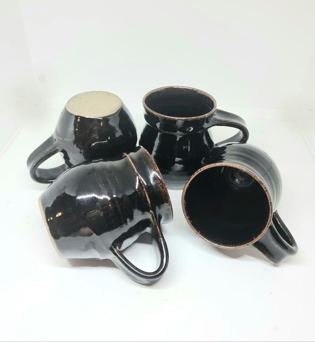 Four Vintage Australian Pottery Mugs 'barham' Handcrafted Australian ...