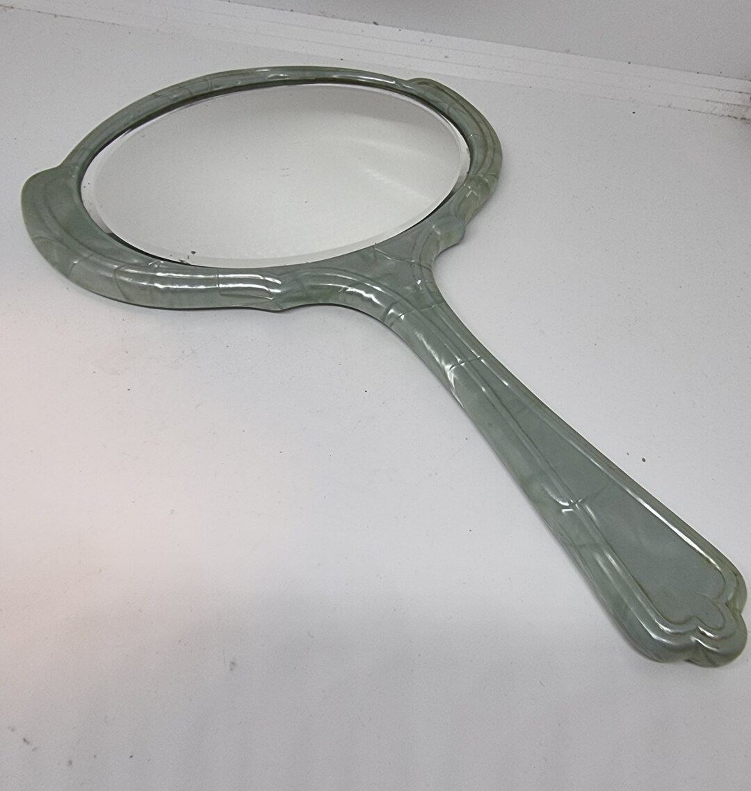 Vintage Lucite Hand Held Vanity Mirror 1960's - Etsy