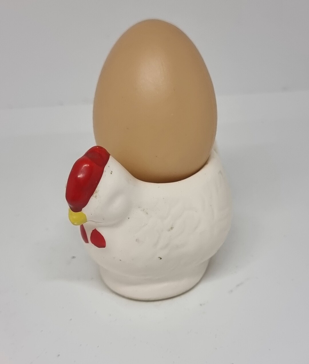 Hen Egg Cup A Vintage White Ceramic Chicken Egg Cup - Etsy