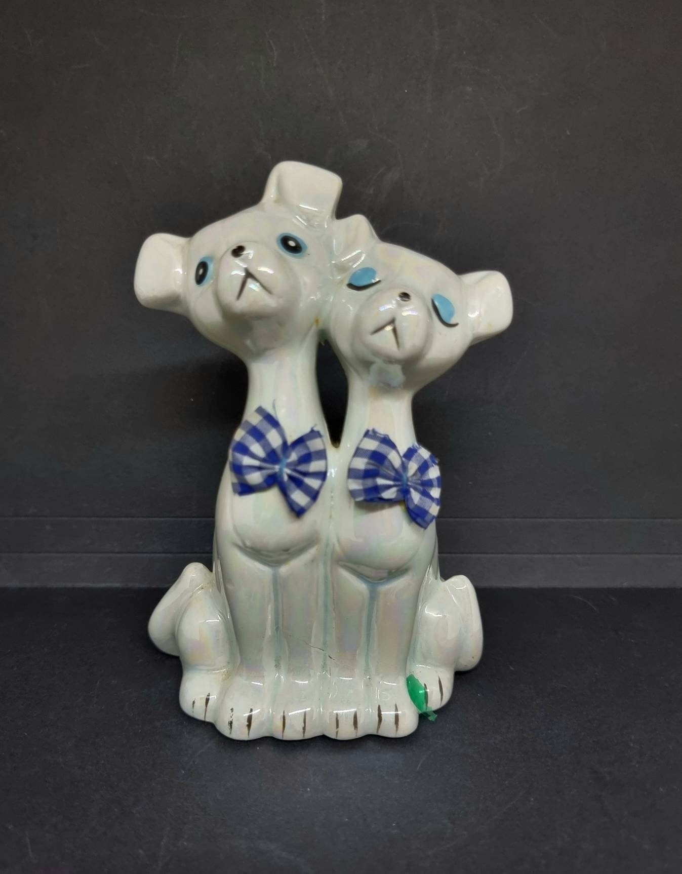 Kitsch Vintage Dog Figurine Two Cute Ceramic Long Necked - Etsy