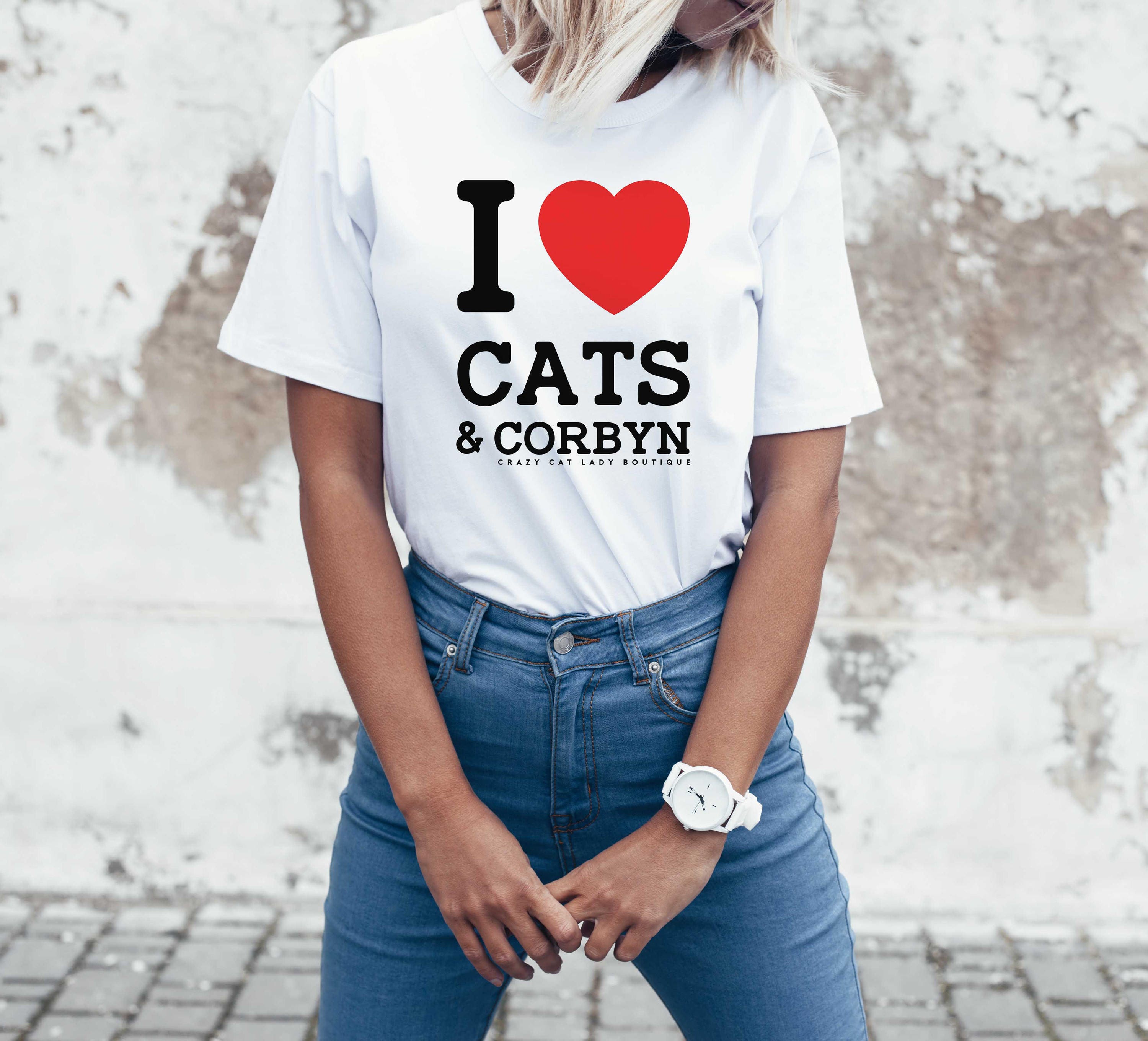 T-Shirt Jeremy Corbyn t-shirt I Love CATS and CORBYN | Etsy