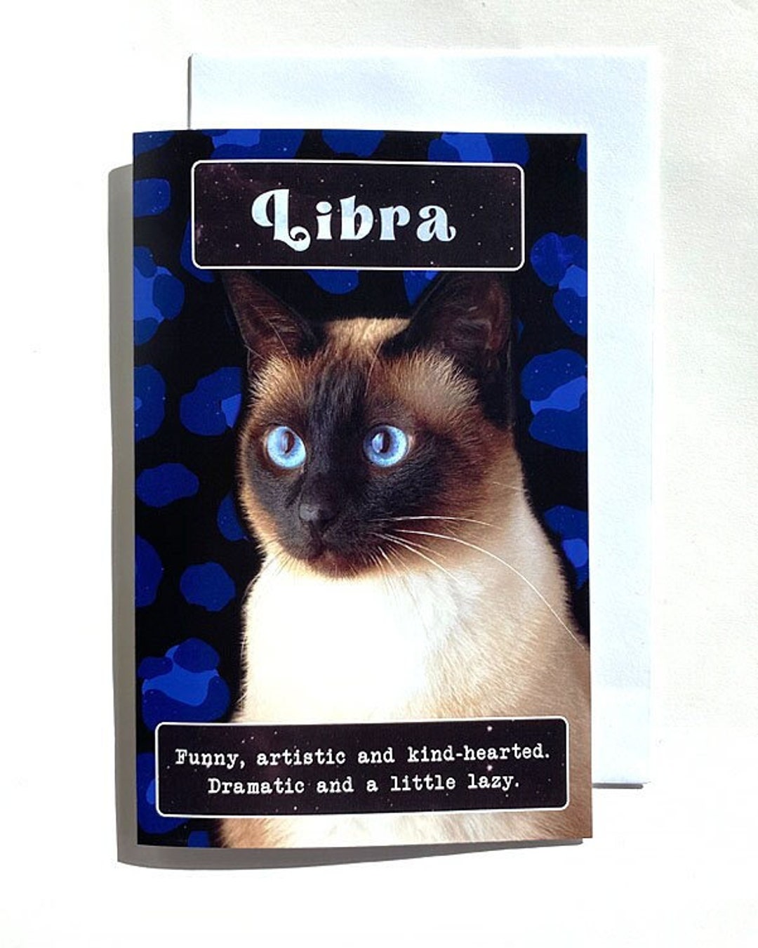 Libra Cat Star Sign, Funny Birthday Card, Greetings Card - Etsy