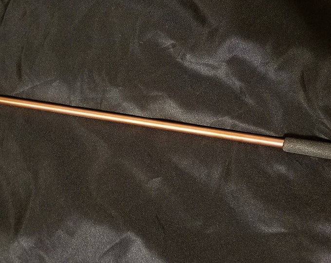 Copper Spanking Cane 24" Long, 3/8" Thick With Black Foam Handle, BDSM ...