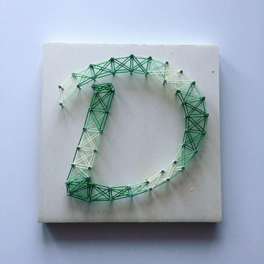 String Art Letter, Handmade Name in Wood, Home Decor - Etsy