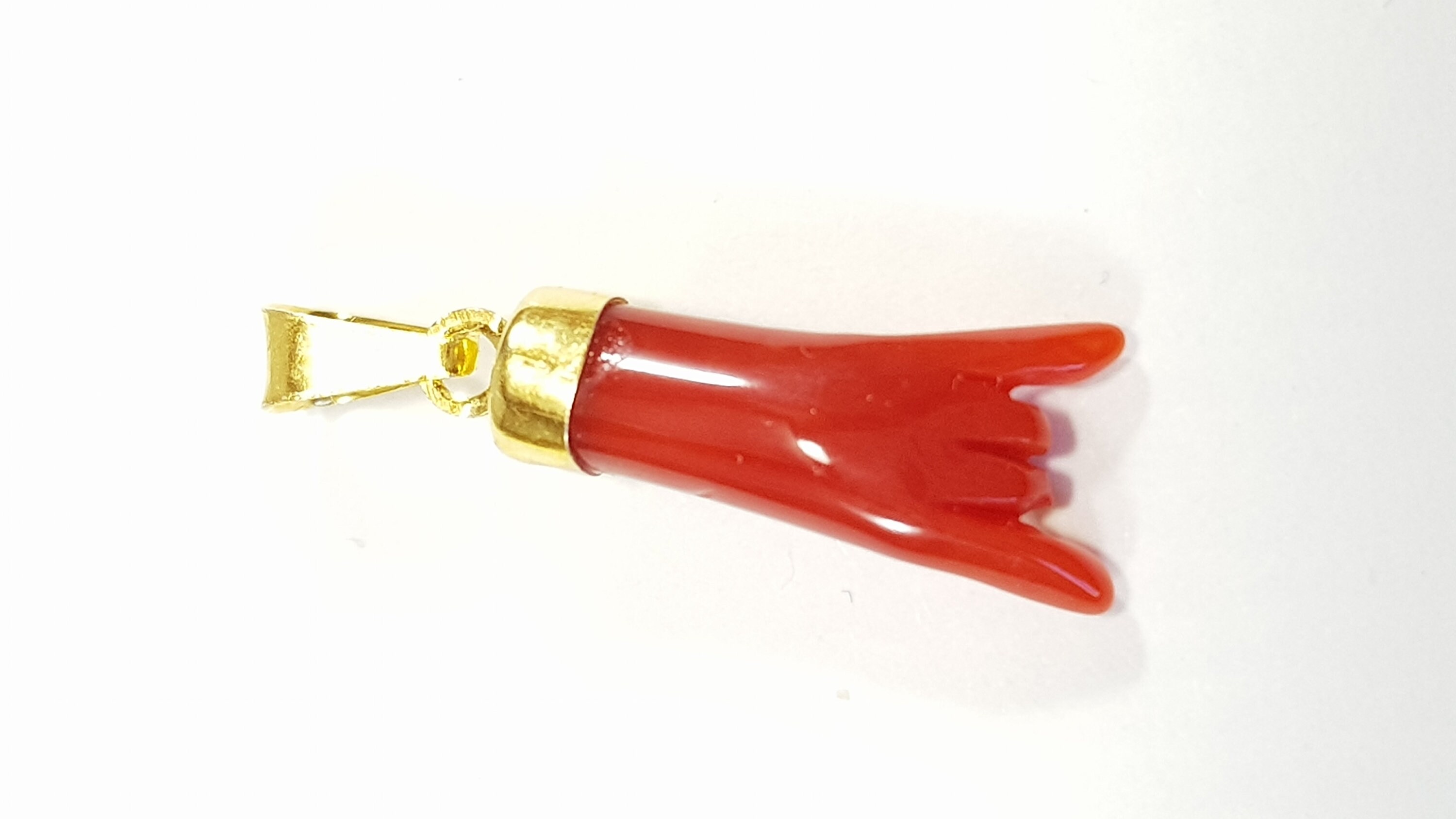 Hand Carved Mano Cornuta,Hand Horns,Amulet, Luck Charm, Italian Coral ...