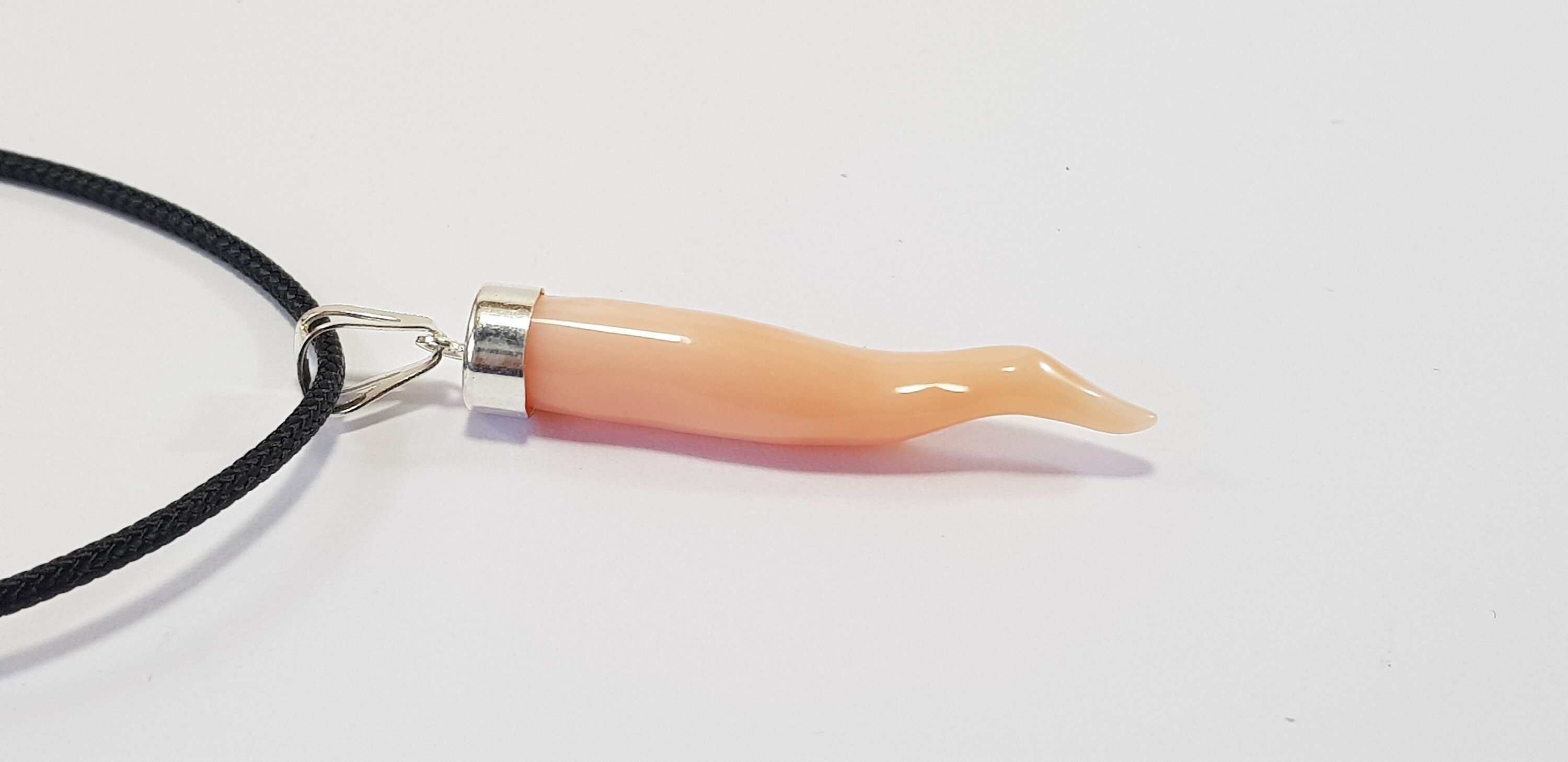 Pink Coral Horn Angel Skin Amulet Corno 1st Choice Full Bodied Italian ...