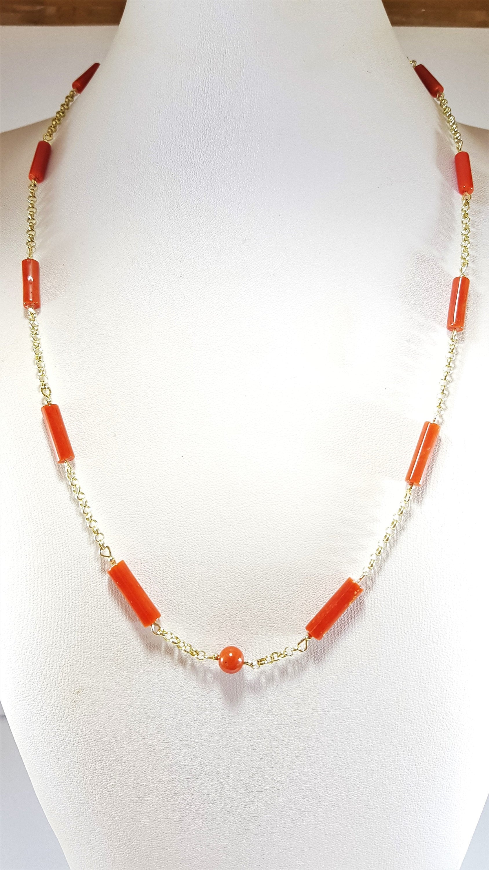 Mediterranean Red Coral Necklace Italian Coral, MieleCorals Italian ...
