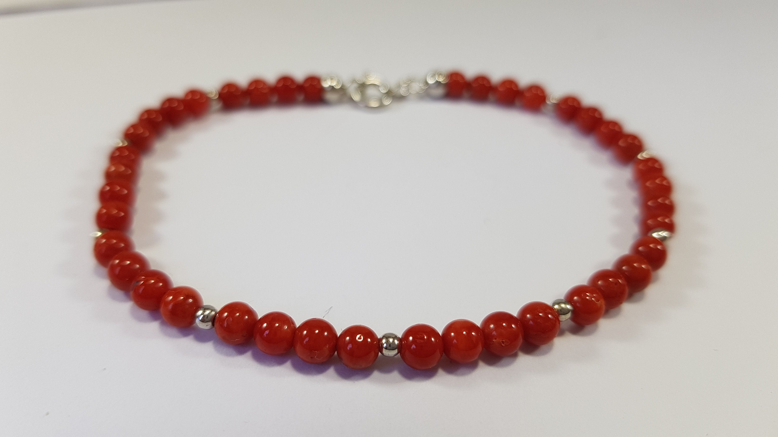 Red Coral Bracelet,1st choice Coral Bracelet, Mediterranean Red Coral ...