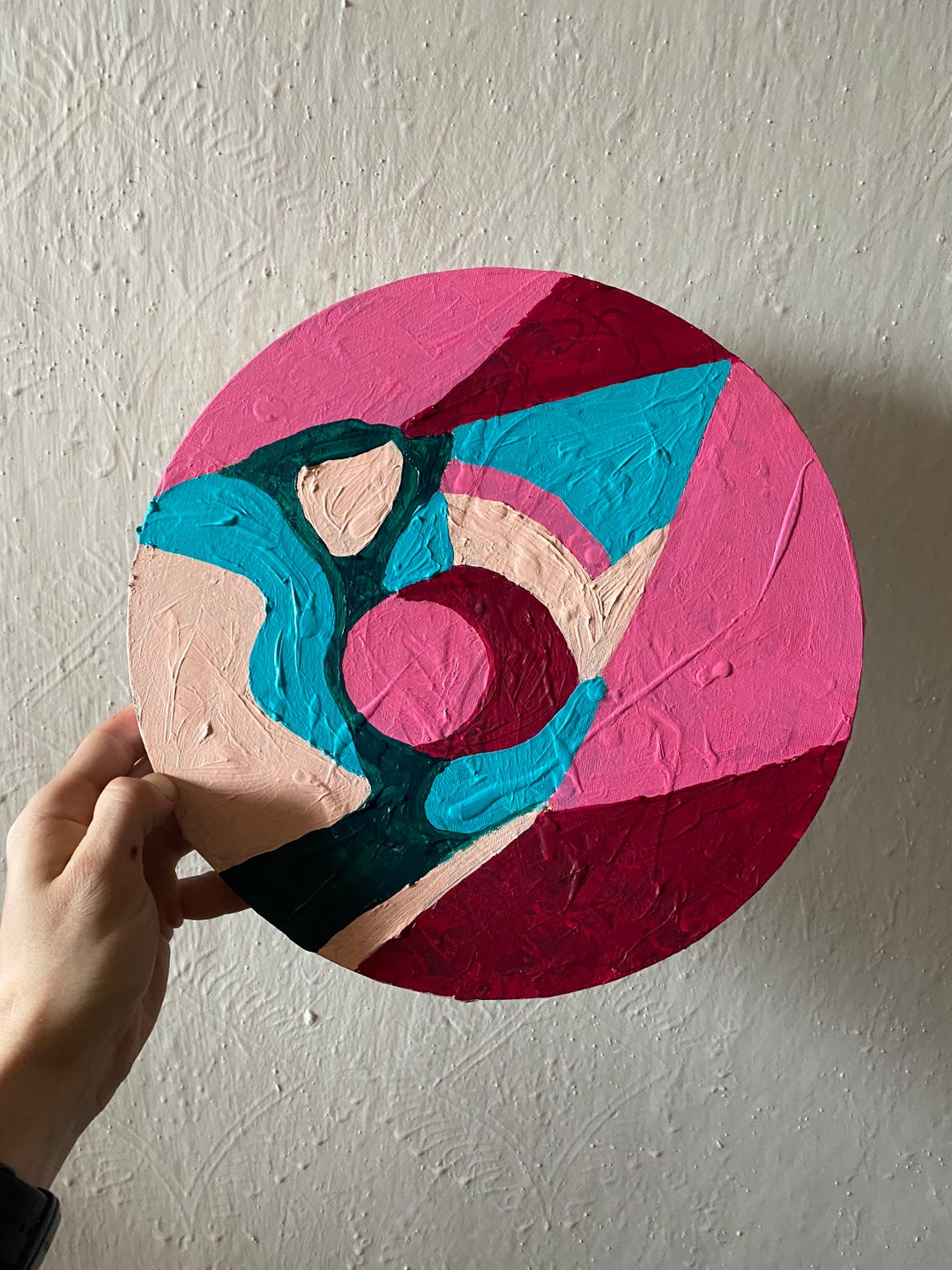 Abstract Painting, Circle Painting, Modern Expressionism, Oil Pqinting ...