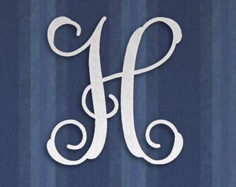 Monogram letter h | Etsy