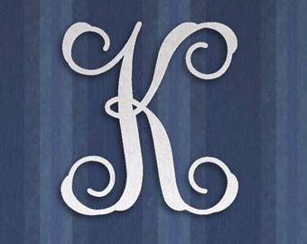 K monogram | Etsy