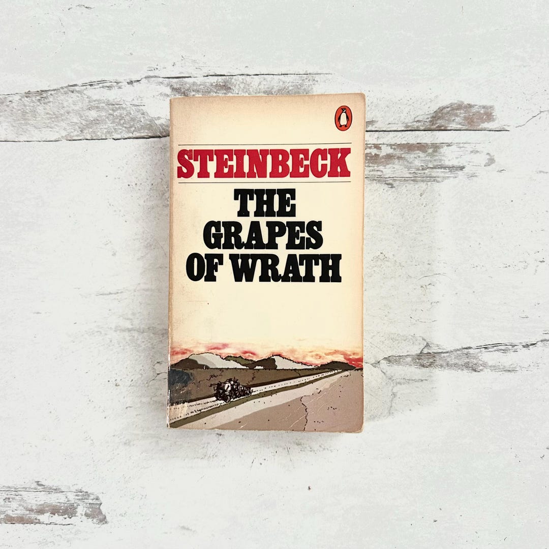 Steinbeck Vintage Book Grapes of Wrath - Etsy