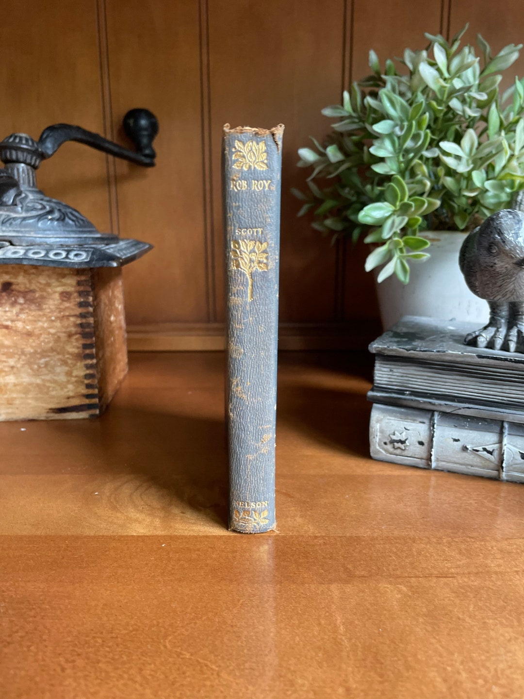 Antique Vintage Book Rob Roy by Sir Walter Scott Farmhouse Shabby Decor ...