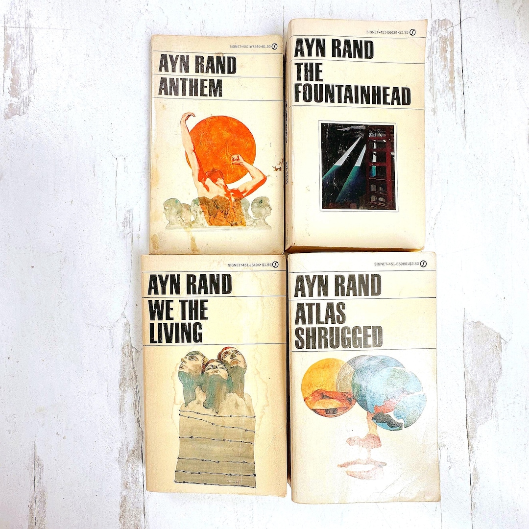 Science Fiction Vintage Books Ayn Rand Anthem Atlas Shrugged ...
