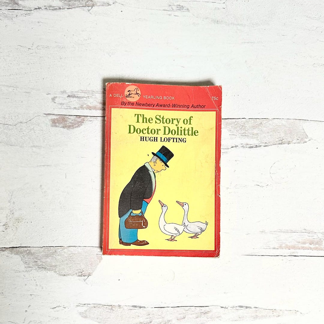 Vintage Children's Book Doctor Dolittle Illustrated Paperback - Etsy