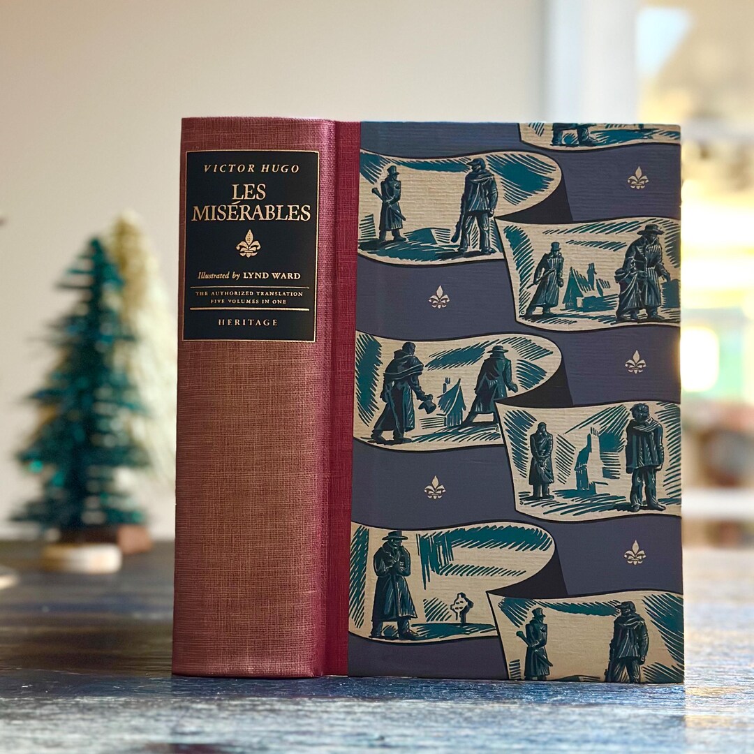 Les Miserable Vintage Book Illustrated Hardcover - Etsy