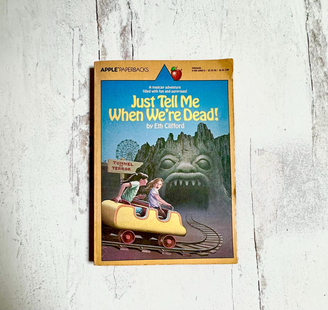 Children's Vintage Book Adventure Horror Paperback Just Tell Me When We ...