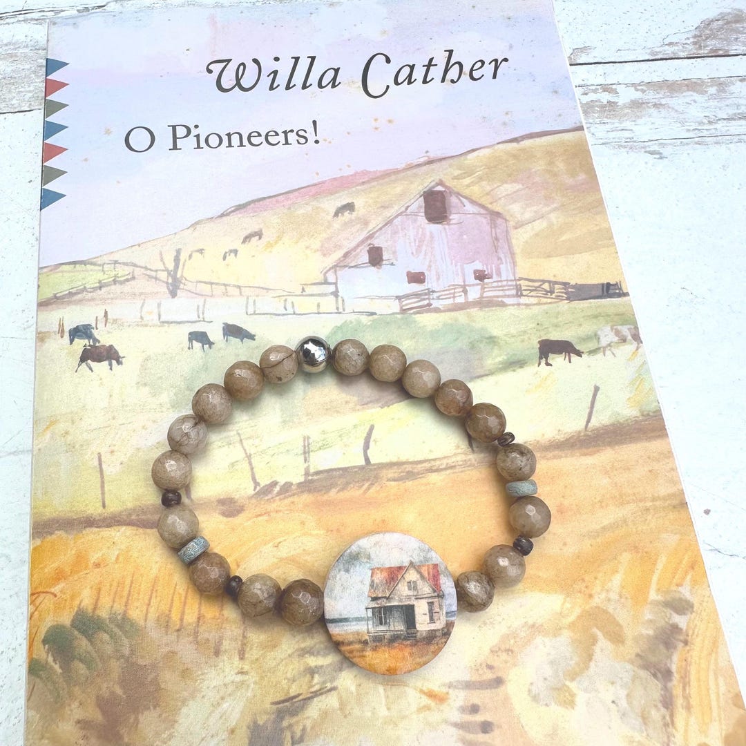 Beaded Bookish Bracelet Willa Cather O Pioneers Modern Classic - Etsy