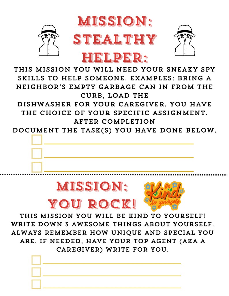 Kindness Mission, Kindness Agent, Spy, Secret Kindness, Summer ...