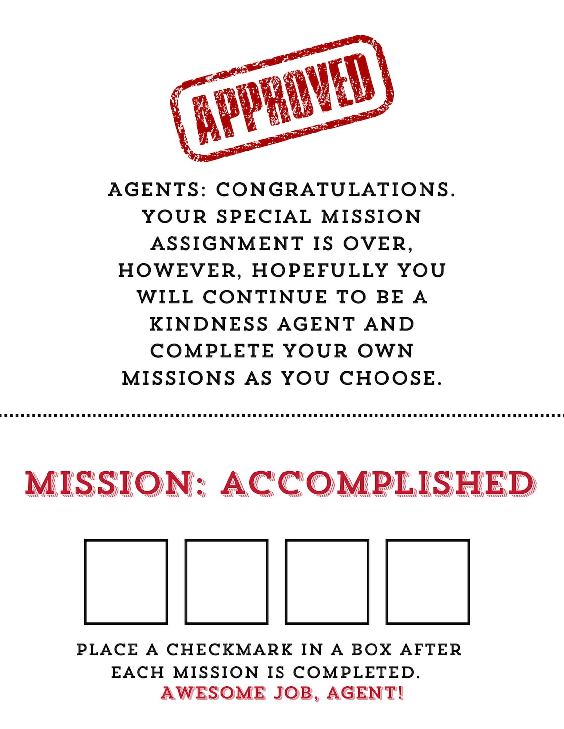 Kindness Mission, Kindness Agent, Spy, Secret Kindness, Summer ...