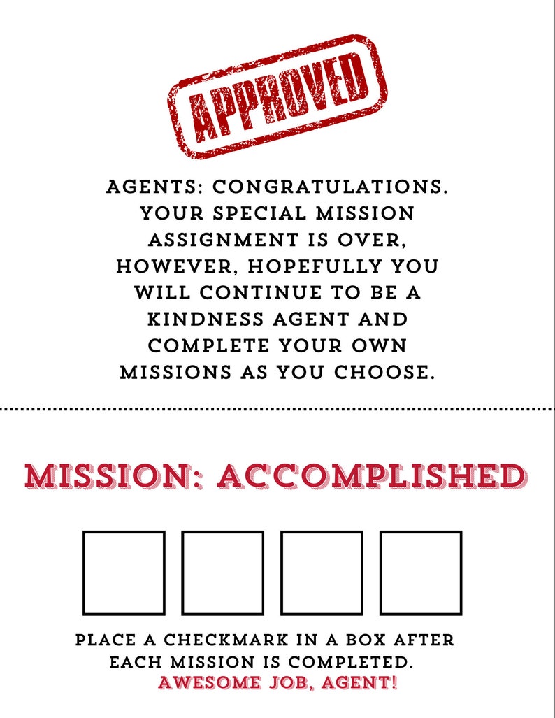 Kindness Mission, Kindness Agent, Spy, Secret Kindness, Summer ...