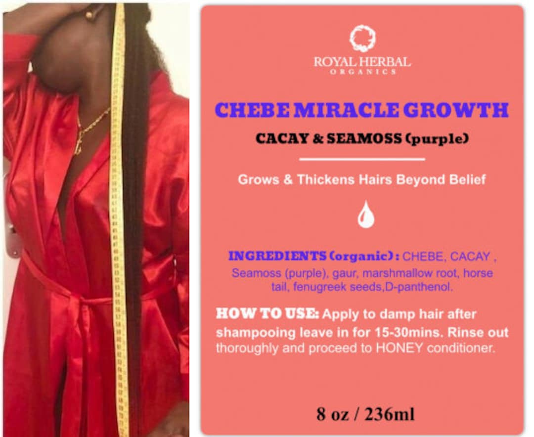 Chava CHEBE Miracle Growth Potion 8oz | Fast Growing Hairs | Thick ...