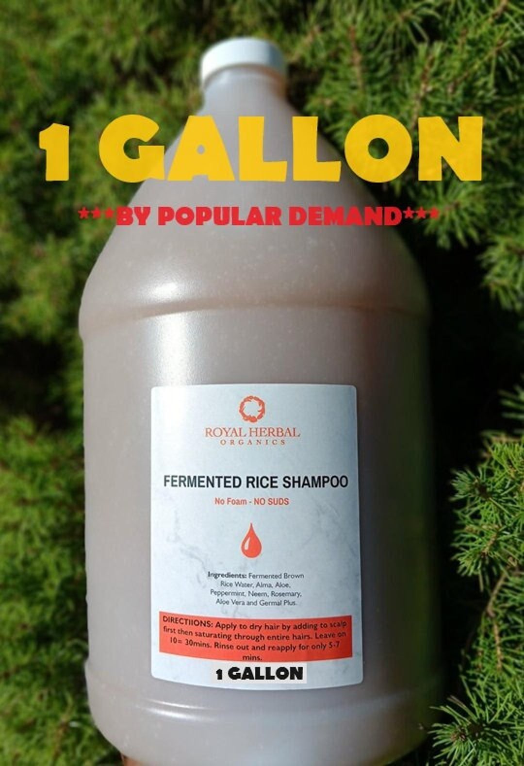1 GALLON BEST Fermented Rice Shampoo | Rice Wash Shampoo Fast Growth ...