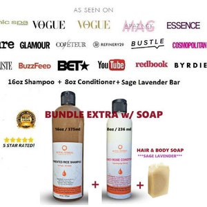 16oz Shampoo | 8ozconditioner | Sage Lavender Soap | Starter Kit ...