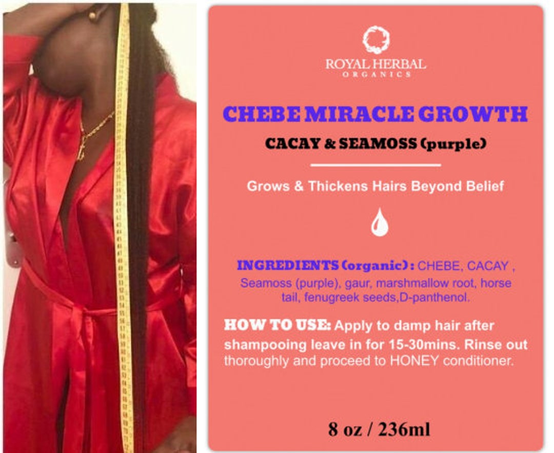 Chava CHEBE Miracle Growth Potion 8oz | Fast Growing Hairs | Thick ...