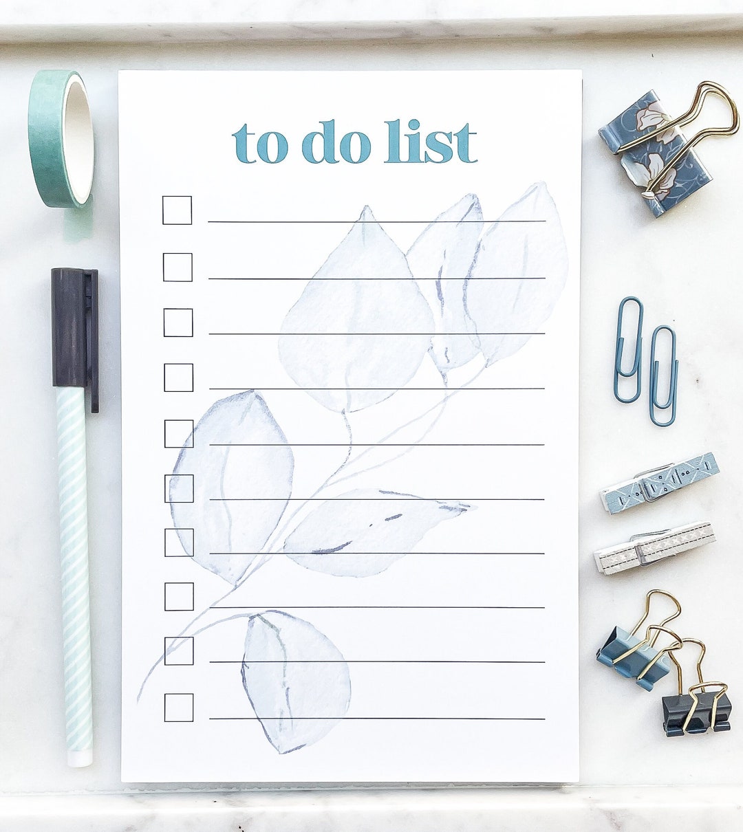 Eucalyptus to Do List Daily to Do List to Do List Daily Notepad Daily ...