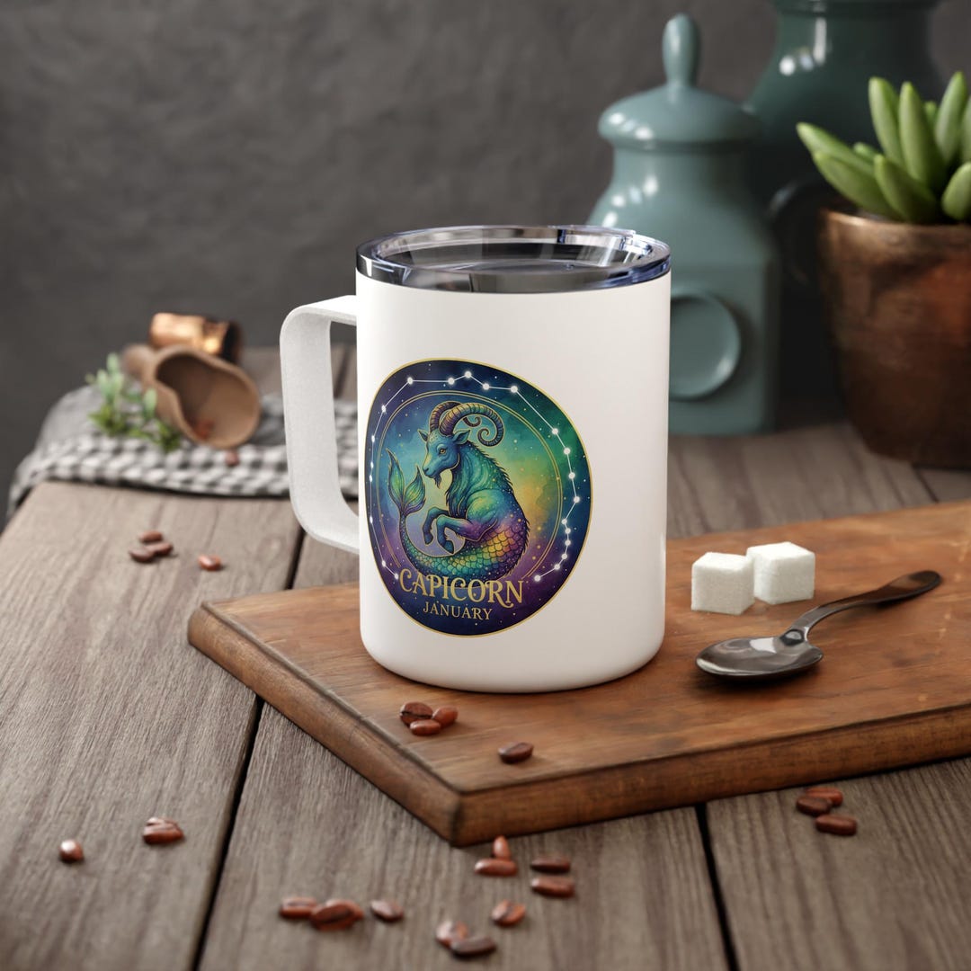 Capicorn Constellation Insulated Coffee Mug | 10oz - Etsy