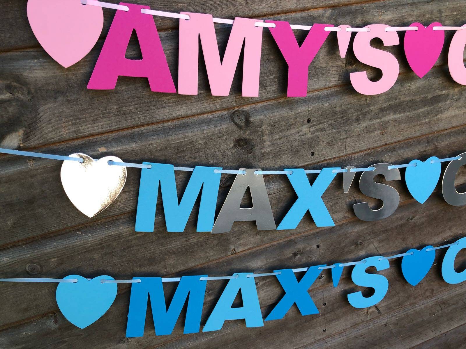 Personalisierte Taufe Banner. Atemberaubende Farben Taufen - Etsy.de