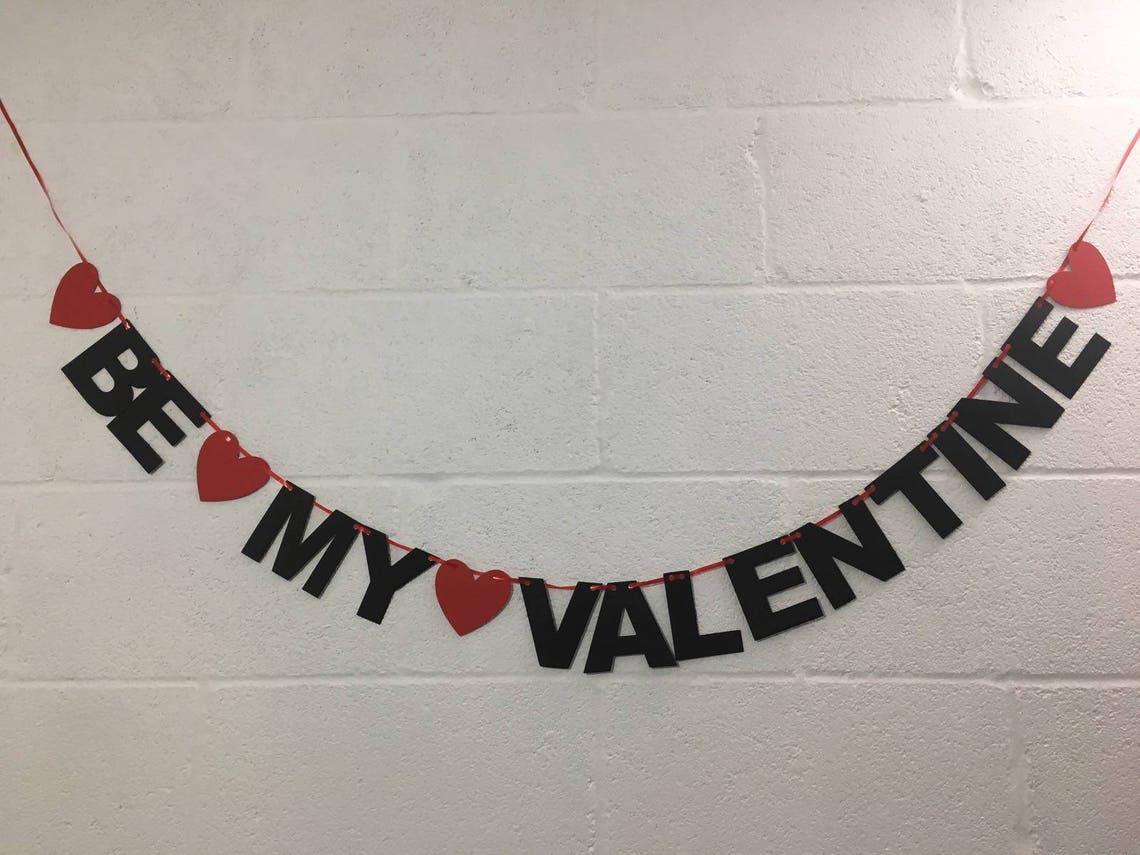 Be My Valentine's banner. Valentine's day decoration | Etsy