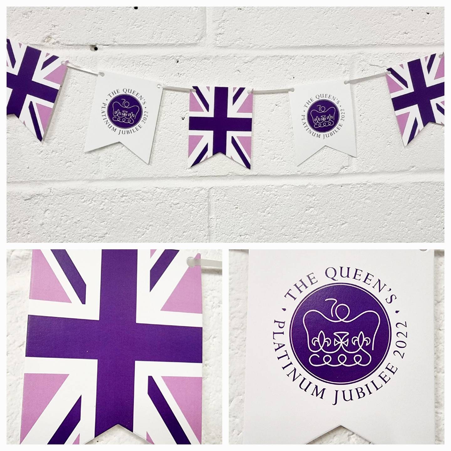 The Queens Jubilee Flags Union Jack Jubilee Purple Party - Etsy UK