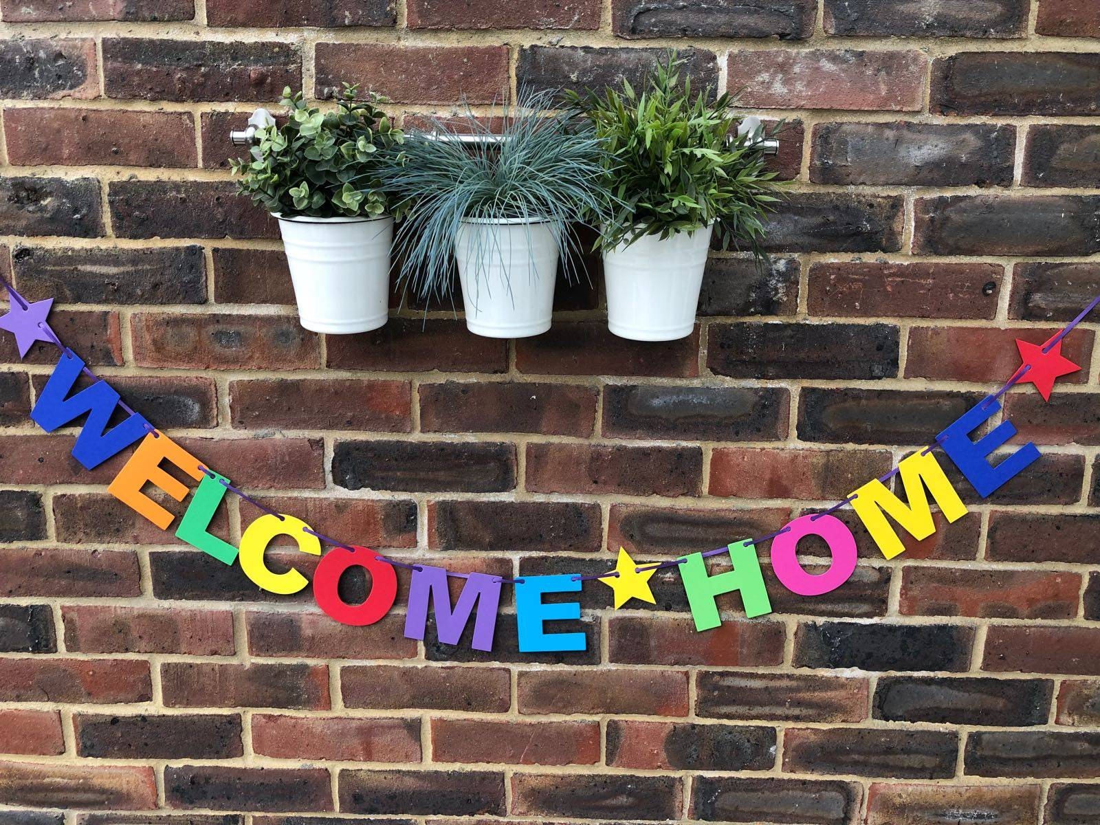Homemade Welcome Home Banner