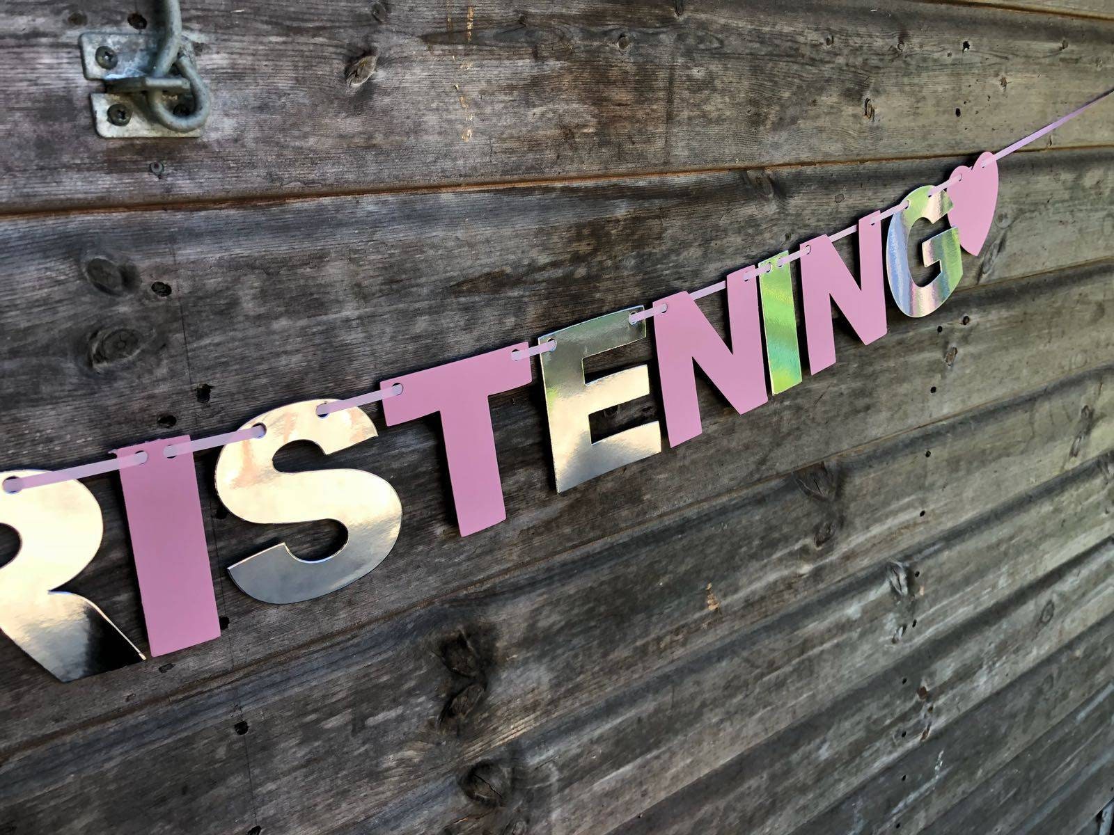 Personalisierte Taufe Banner. Atemberaubende Farben Taufen - Etsy.de