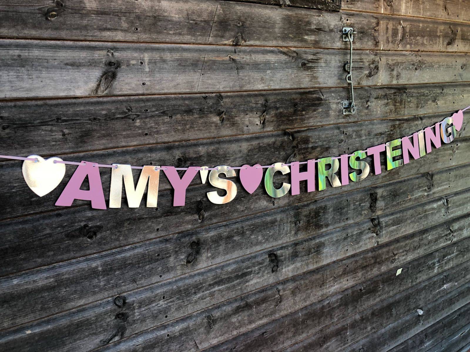 Personalisierte Taufe Banner. Atemberaubende Farben Taufen - Etsy.de