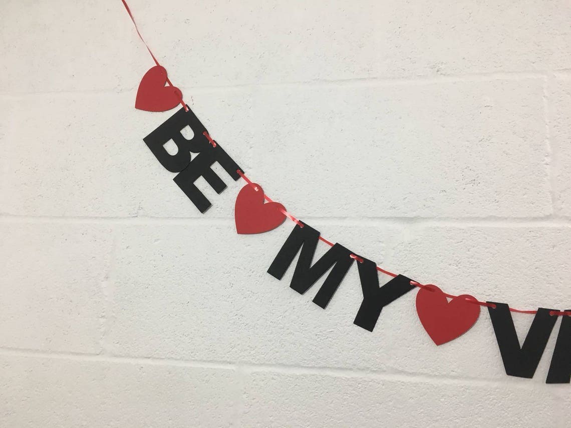 Be My Valentine's banner. Valentine's day decoration | Etsy